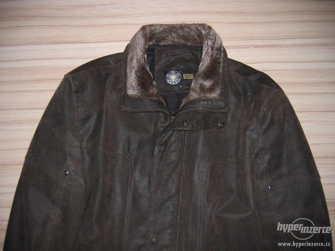 KARA - NOVÁ LUXUSNÍ ZIMNÍ PÁNSKÁ KOŽENÁ BUNDA - VEL. XXL - bazar - Hyperinzerce.cz