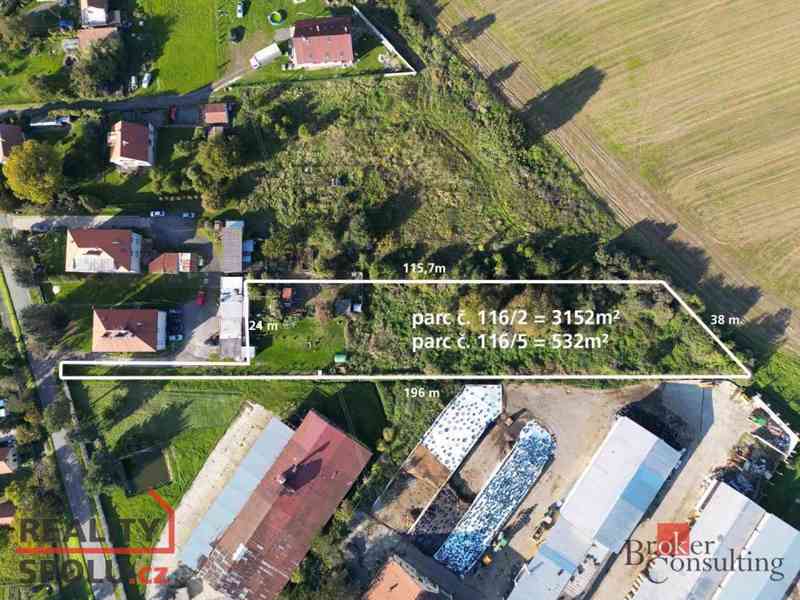 Prodej, Pozemky pro bydlení, 3684 m2 - - bazar - Hyperinzerce.cz