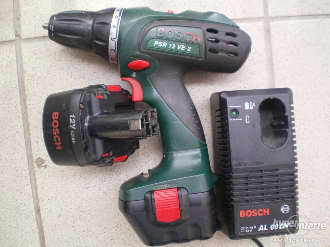Bosch Aku Vrtačka PSR 12 VE-2 - bazar - Hyperinzerce.cz
