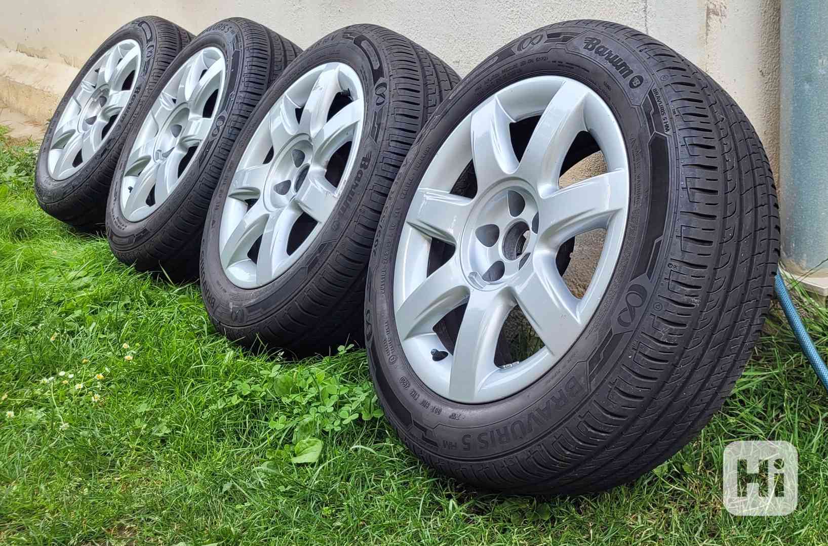 Alu disky 16" + zánovní 80% pneu (Peugeot 807 original) - bazar ...