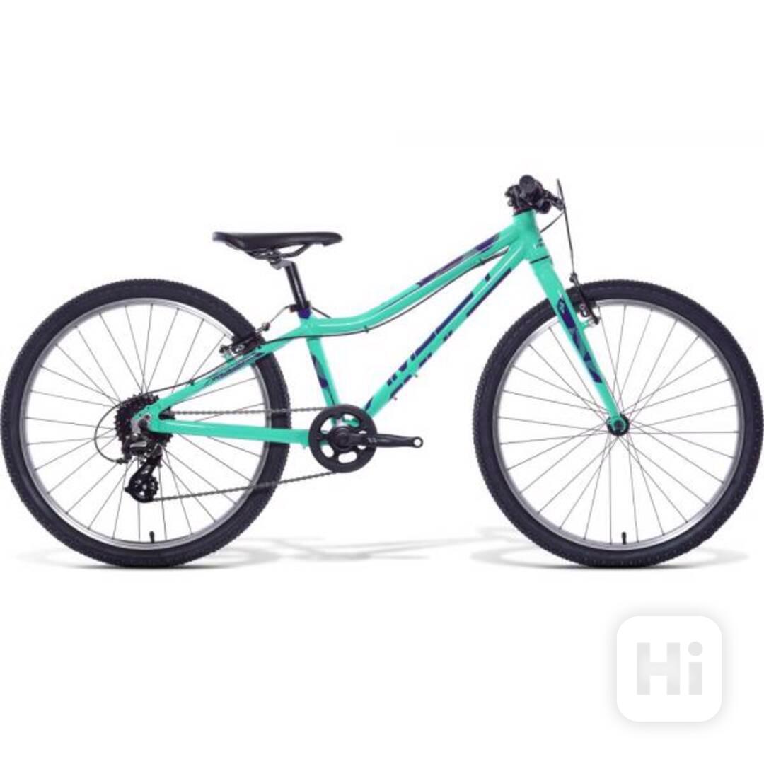 Dětské kolo AMULET 24 FUN mint shiny/dark violet - bazar - Hyperinzerce.cz