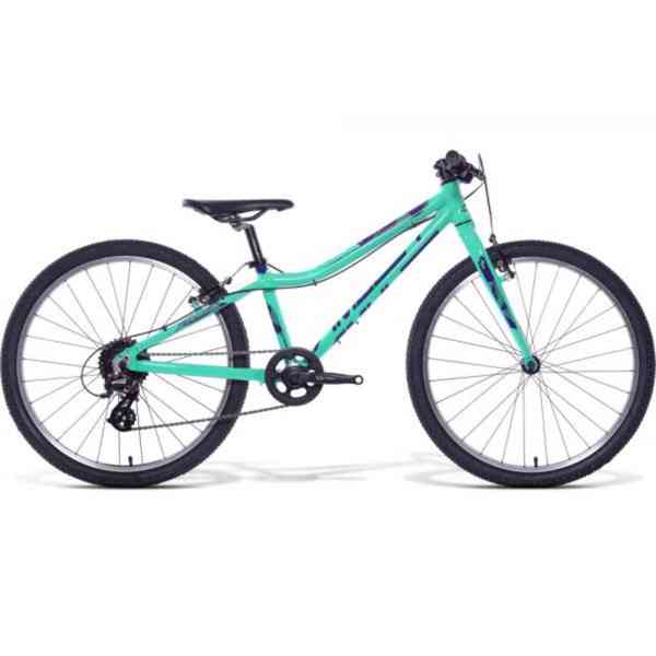 Dětské kolo AMULET 24 FUN mint shiny/dark violet - bazar - Hyperinzerce.cz