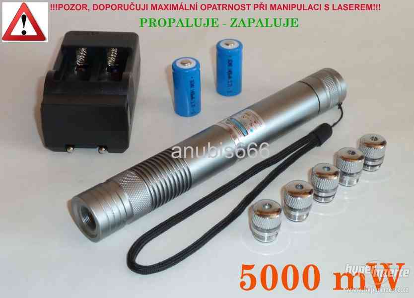 LASER BLUE LINE 5000mW-VŠE PÁLÍ! - bazar - Hyperinzerce.cz
