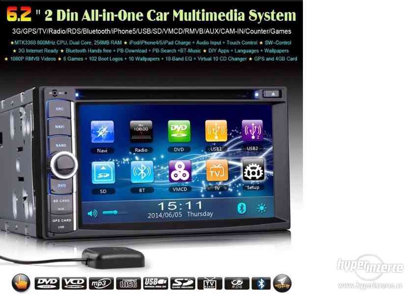 2DIN Dotykove Autoradio Navi GPS DVD BT USB SD - bazar - Hyperinzerce.cz