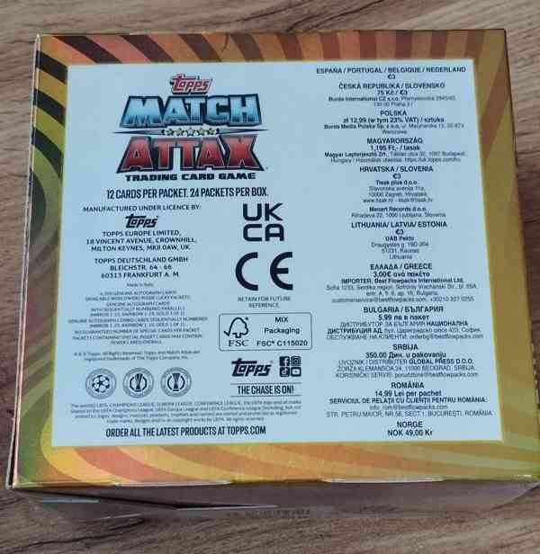 FOTBALOVÉ KARTY BOX MATCH ATTAX 24/25 - bazar - Hyperinzerce.cz