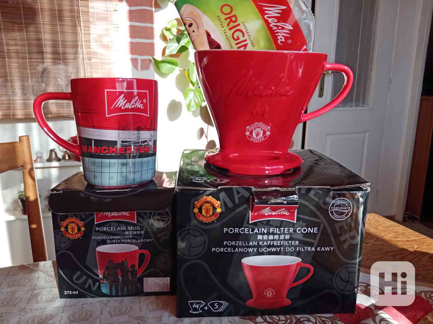 Manchester united kávový set na překapávanou kávu včetně fil - bazar ...