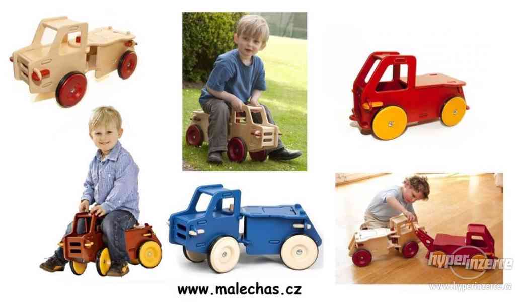 Dřevěná auta pro děti na zahradu i do domu - bazar - Hyperinzerce.cz