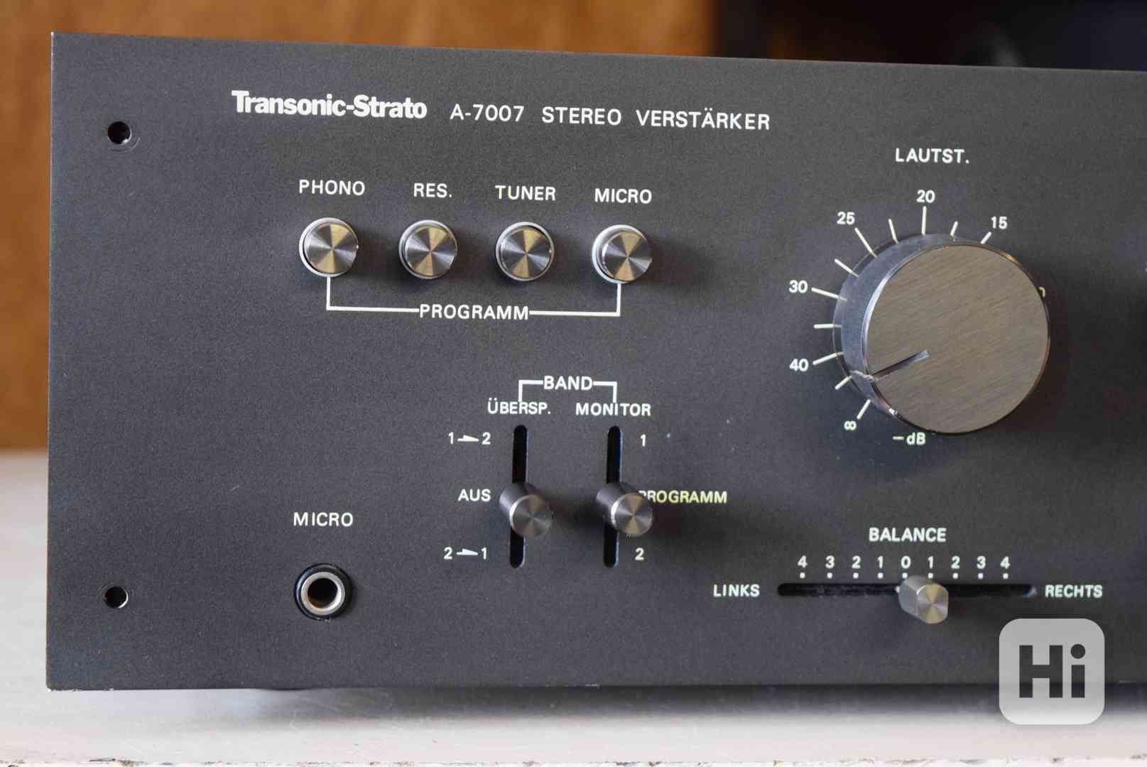 TRANSONIC STRATO A-7007 KVALITNÍ STEREO ZESILOVAČ - bazar - Hyperinzerce.cz