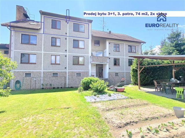 Prodej, byt 3+1 s garáží, 74 m2, Kestřany - bazar - Hyperinzerce.cz