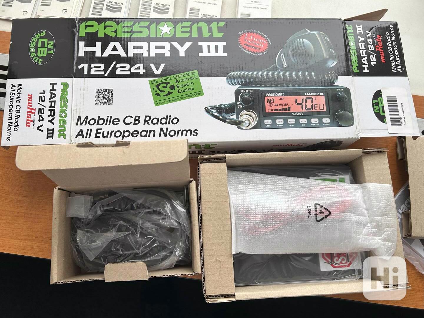 President Harry III CB rádio 12V-24V AM/FM ASC - bazar - Hyperinzerce.cz