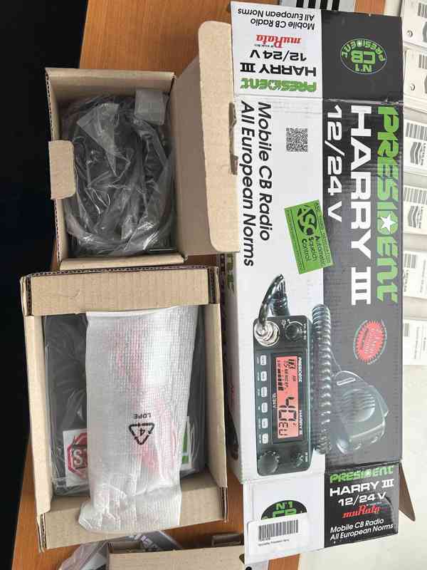 President Harry III CB rádio 12V-24V AM/FM ASC - bazar - Hyperinzerce.cz