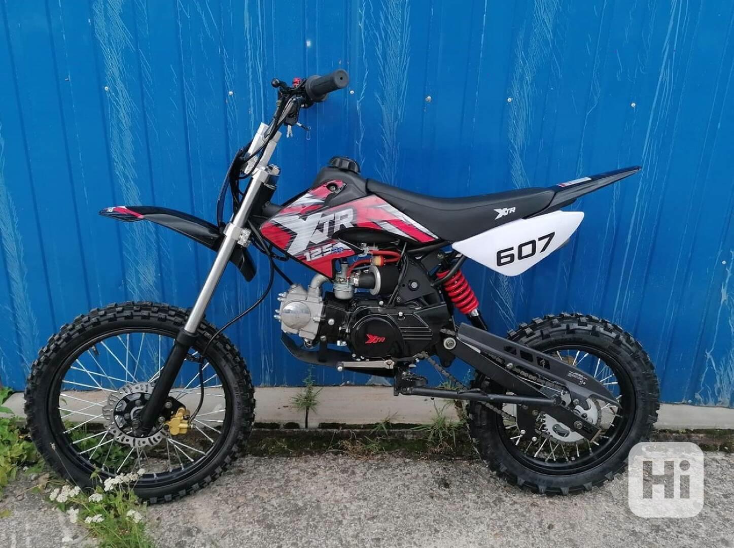 Pitbike XTR607 125cc 17/14 červený - bazar - Hyperinzerce.cz