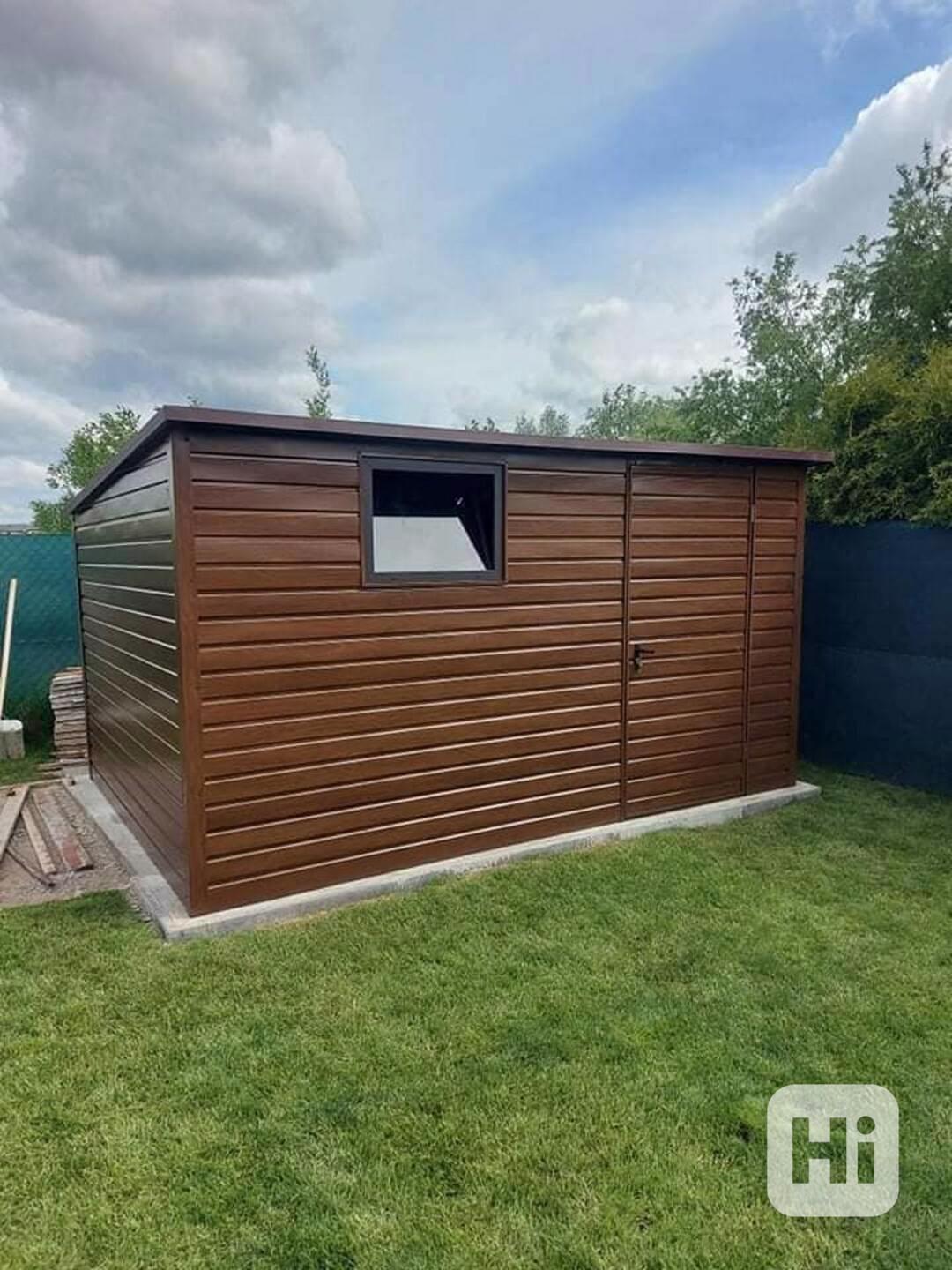 Plechova garaz, zahradni domek, plechovy sklad, dilna - bazar ...