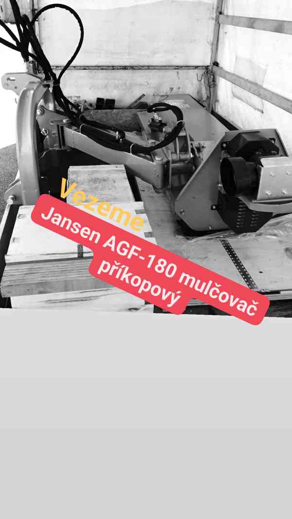 Jansen AGF-180 mulčovač příkopový - bazar - Hyperinzerce.cz