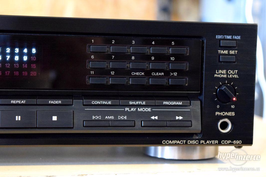 SONY CDP-690 VÝBORNÝ CD PŘEHRÁVAČ !! - bazar - Hyperinzerce.cz