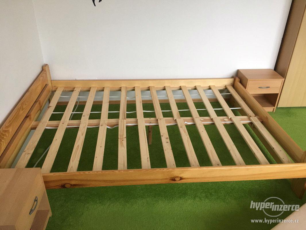 Postel 140x200 cm s roštem a matrací - bazar - Hyperinzerce.cz