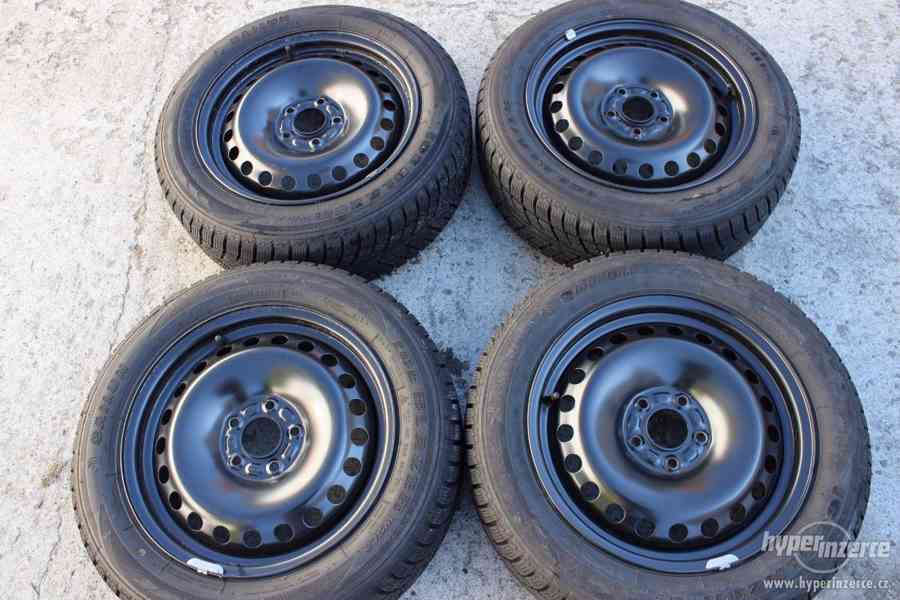 Sada zimní pneu Sailun 205/55R16 + ocelové disky + poklice - bazar ...
