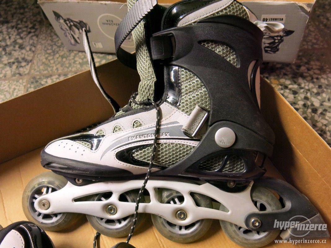 Kolečkové brusle Phantom max vel.40 v perfektním stavu - bazar ...