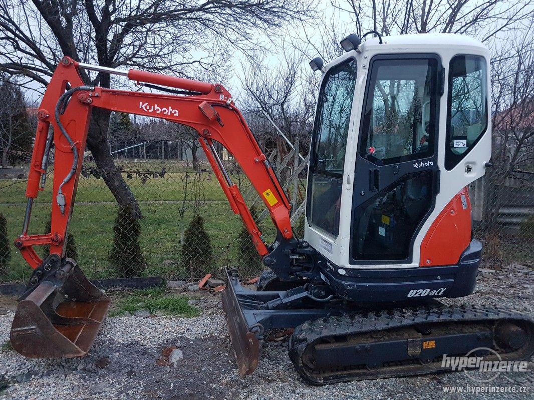 kubota U20-3 mini bagr CAT JCB takeuchi bagr - bazar - Hyperinzerce.cz