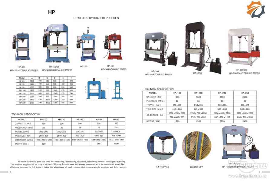 Prodám hydraulický lis 50T elektrický - bazar - Hyperinzerce.cz