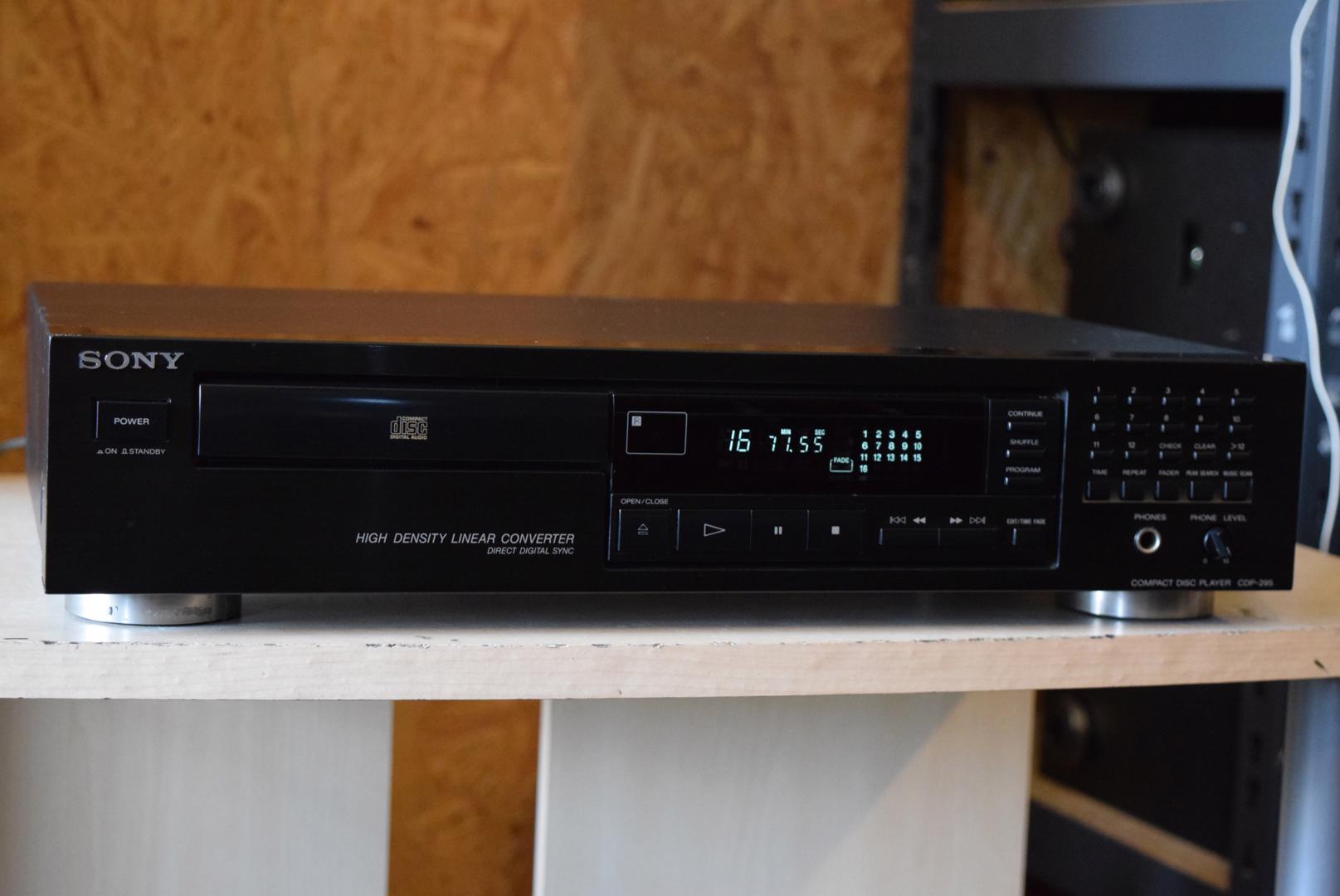 SONY CDP-295 VÝBORNÝ CD PŘEHRÁVAČ !! - bazar - Hyperinzerce.cz