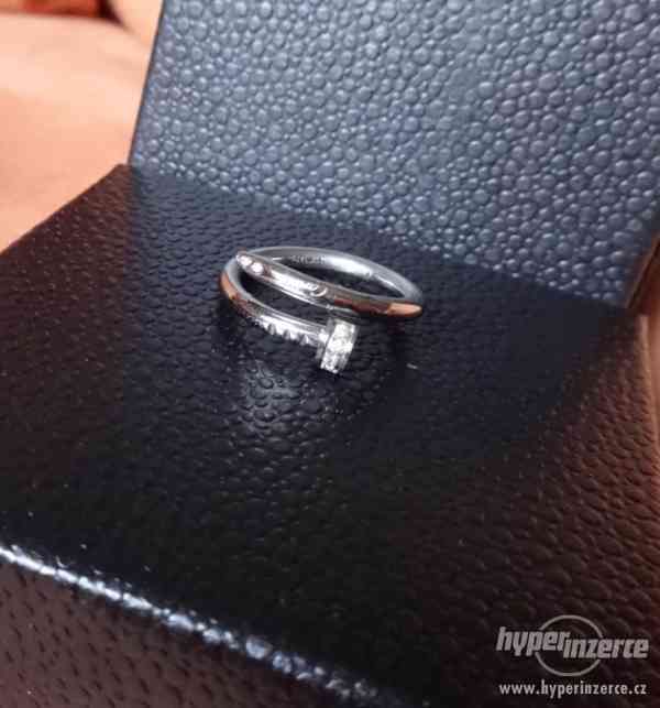 Prsten Cartier hřebík bílý - bazar - Hyperinzerce.cz