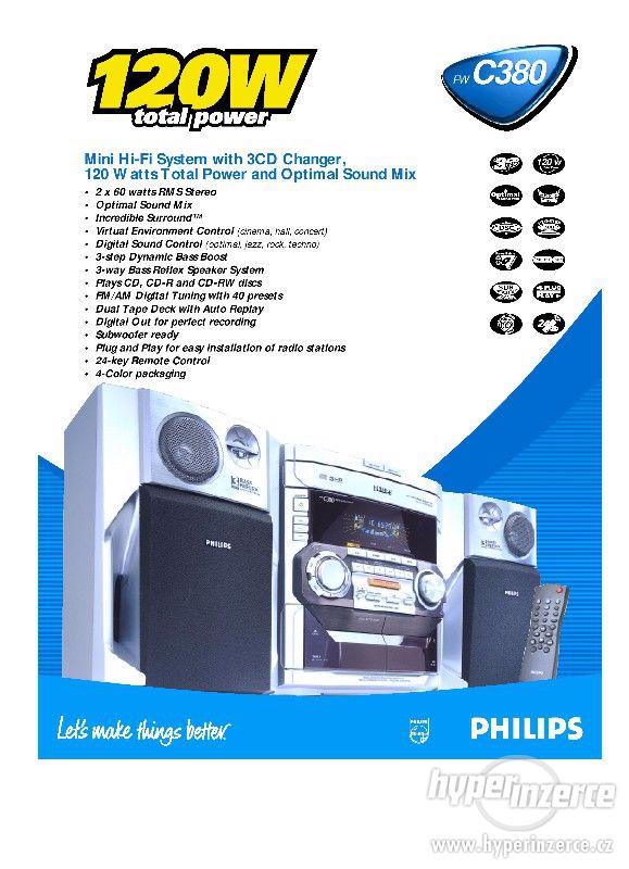 Mini Hifi system Philips FW-C380 - bazar - Hyperinzerce.cz