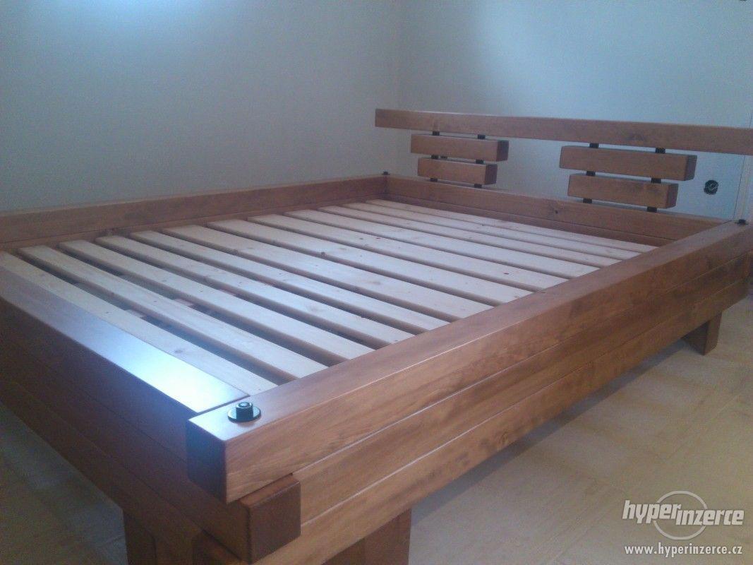 Postel masiv, dvoulužko, manželská postel - bazar - Hyperinzerce.cz