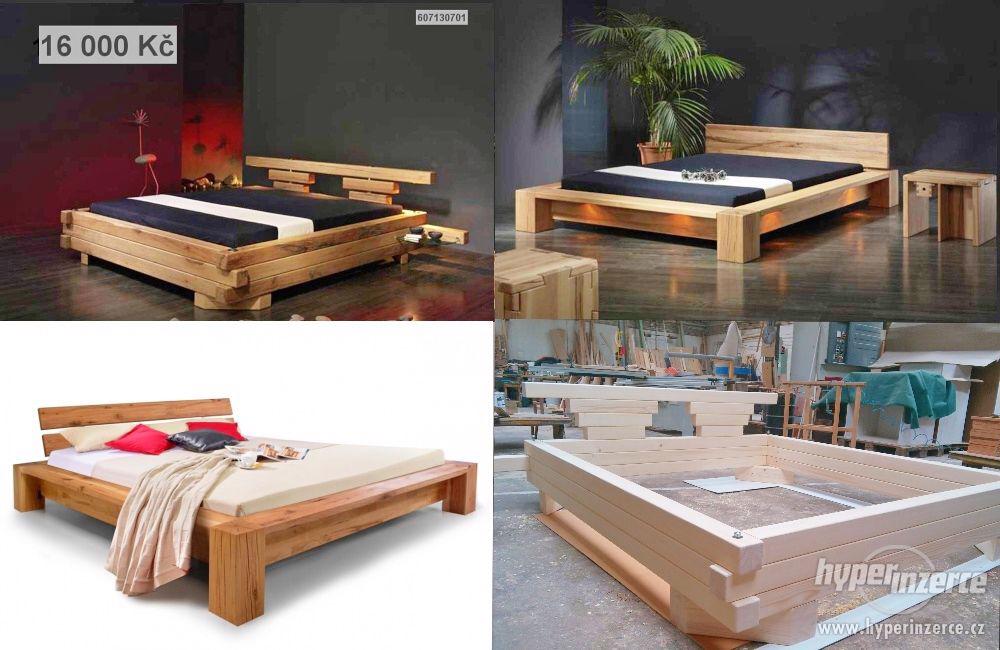 Postel masiv, dvoulužko, manželská postel - bazar - Hyperinzerce.cz