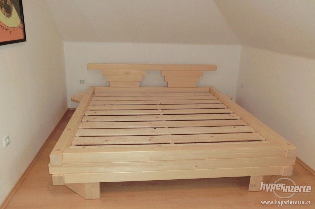 Postel masiv, dvoulužko, manželská postel - bazar - Hyperinzerce.cz