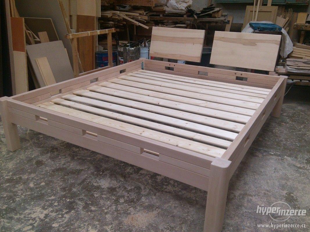 Postel masiv, dvoulužko, manželská postel - bazar - Hyperinzerce.cz
