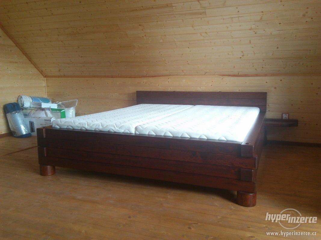 Postel masiv, dvoulužko, manželská postel - bazar - Hyperinzerce.cz