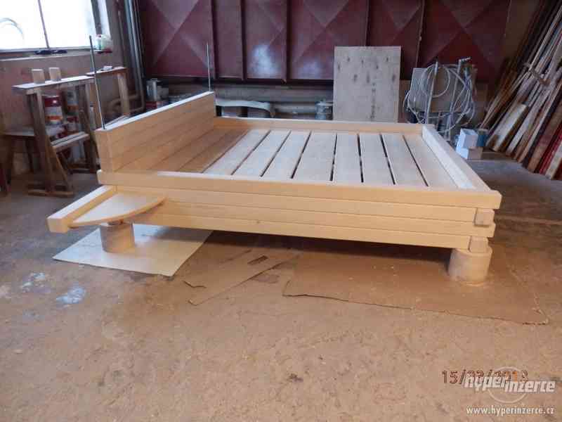 Postel masiv, dvoulužko, manželská postel - bazar - Hyperinzerce.cz