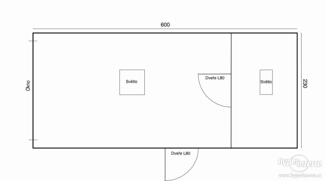 Unimo buňka 2,3x6m (kontajner) - bazar - Hyperinzerce.cz