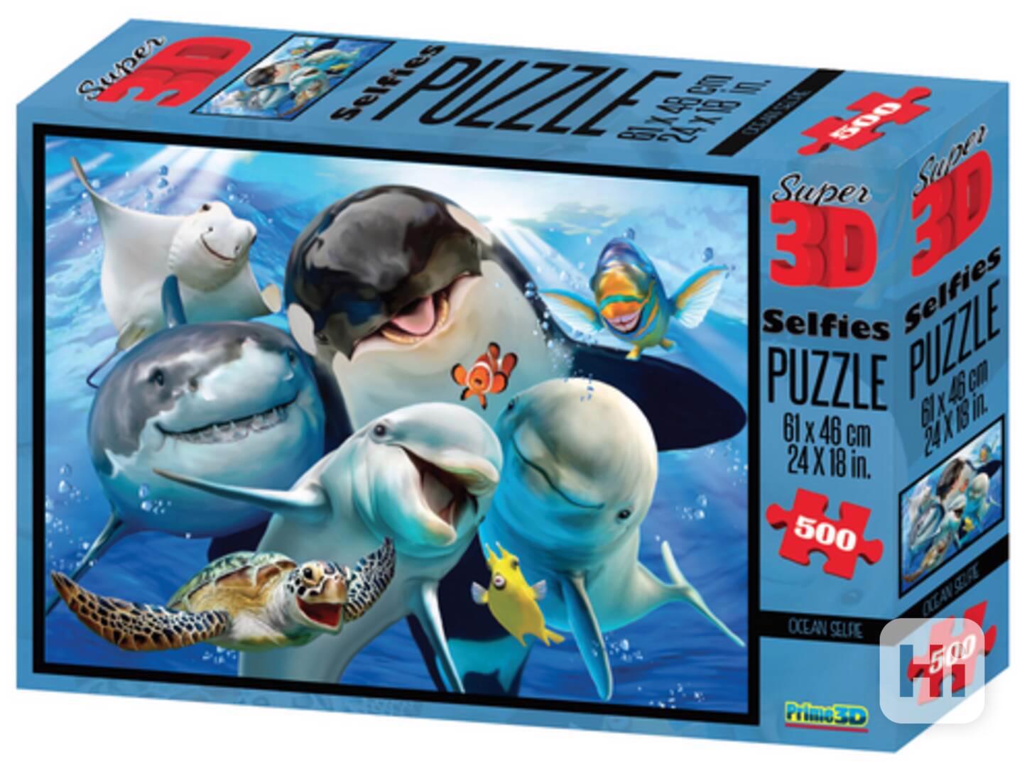 SUPER 3D PUZZLE KIDS – OCEAN SELFIE 500 dílků - bazar - Hyperinzerce.cz