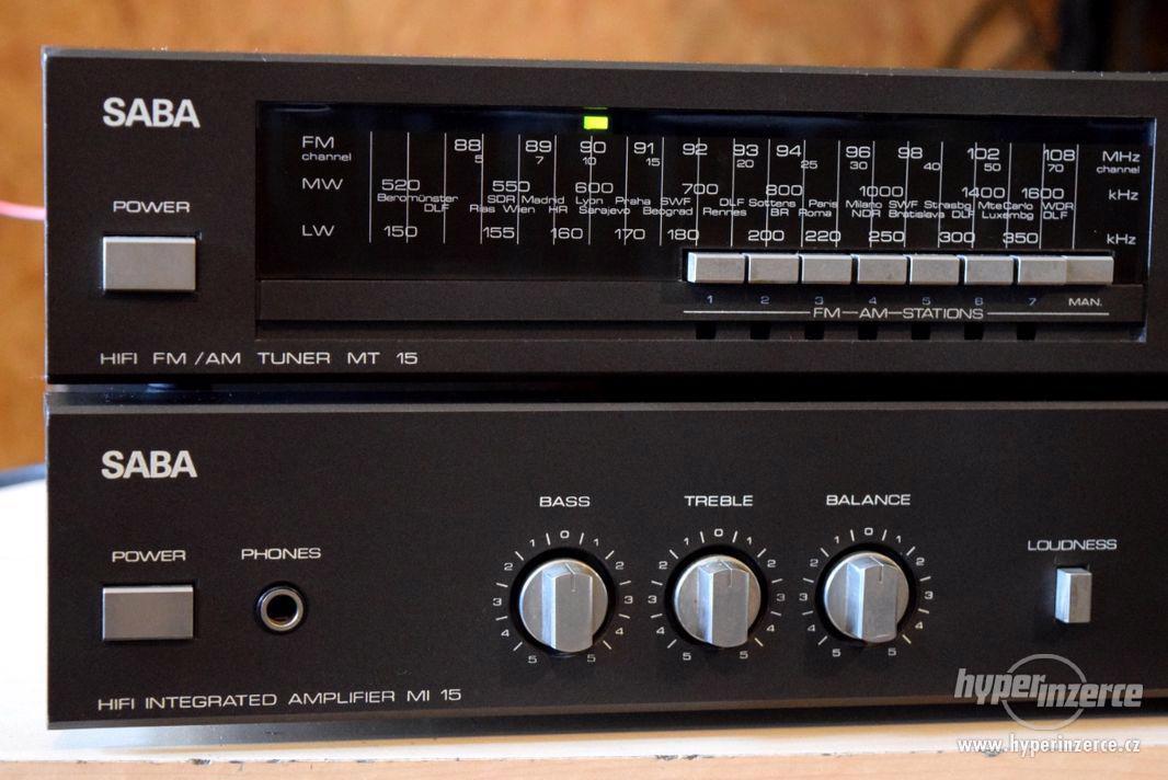 SABA MI 15 + MT 15 STEREO ZESILOVAČ + TUNER !! - bazar - Hyperinzerce.cz
