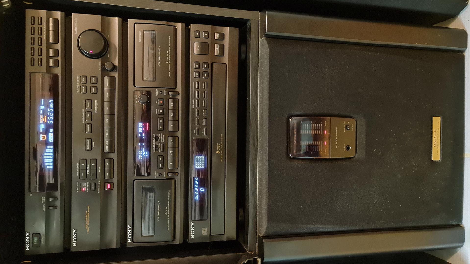 ⭐SONY COLOSEUM HIFI SEN-R5520 550Watt KOMPLETNÍ JAK NOVÉ - bazar ...