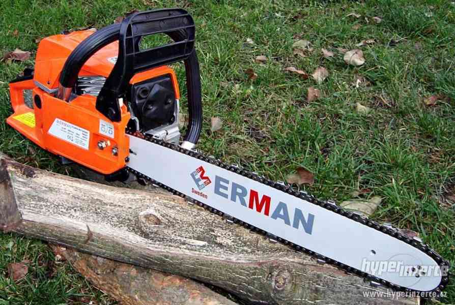 Benzínová motorová pila 5,2Hp 45cm 2x řetěz lišta - bazar - Hyperinzerce.cz