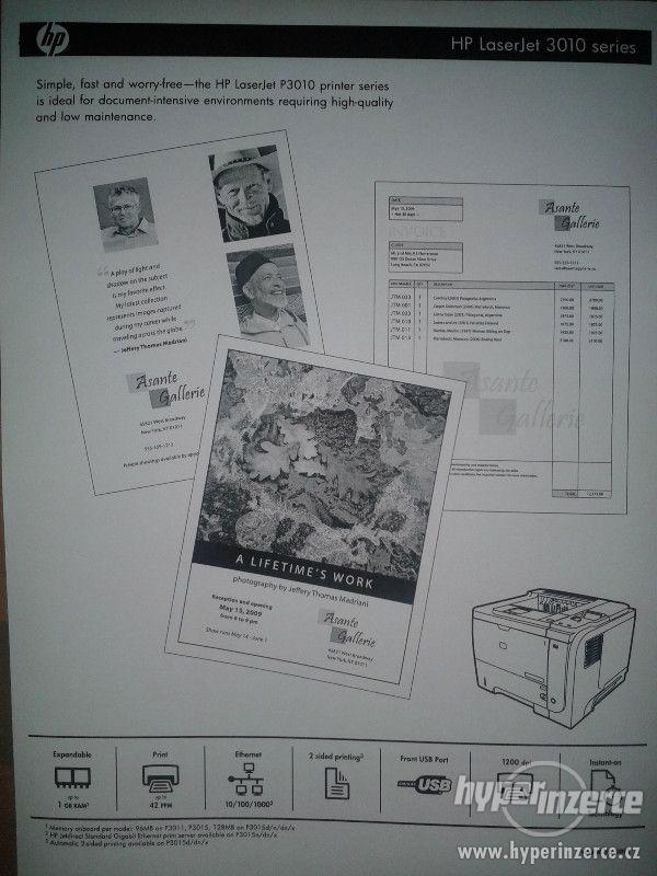 HP Laserjet P3015 / duplex / LAN / toner 12.5k - bazar - Hyperinzerce.cz