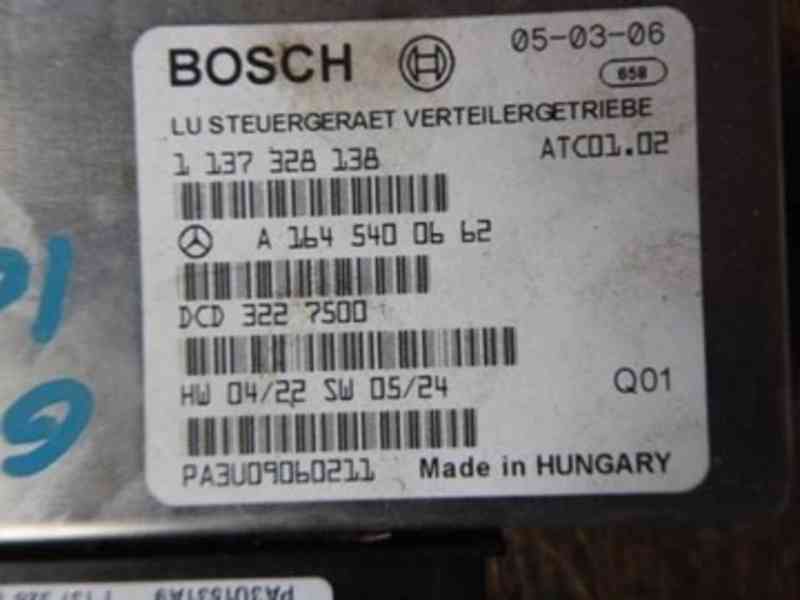 Mercedes-Benz W164 Řídící jednotka/modul převodovky A1645 - bazar ...