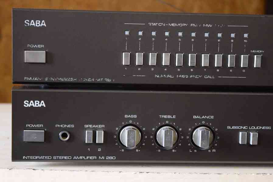 SABA MI 280 LEVNÝ STEREO ZESILOVAČ + TUNER ! - bazar - Hyperinzerce.cz