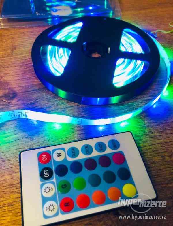 Rgb barevné led pásky 5 metrů + ovladač - bazar - Hyperinzerce.cz