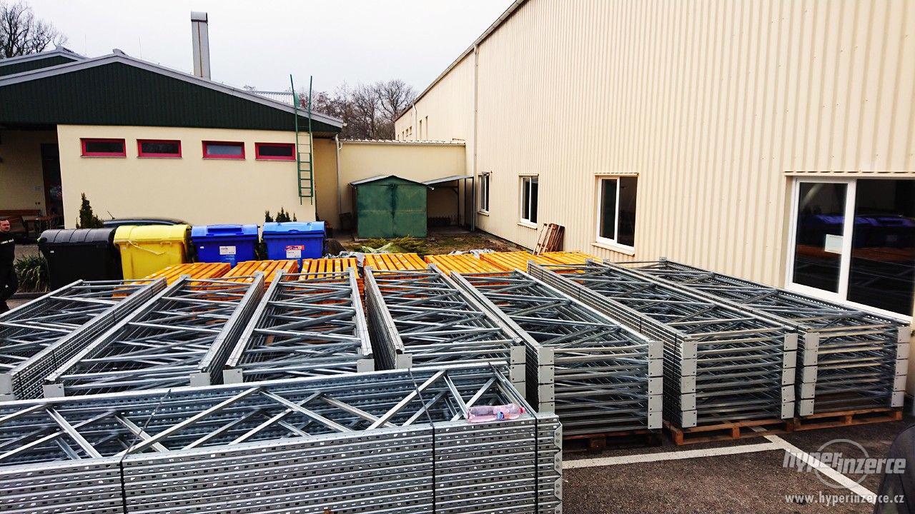 Paletový REGÁL výška 450 cm, 3 patra - BAZAR - bazar - Hyperinzerce.cz