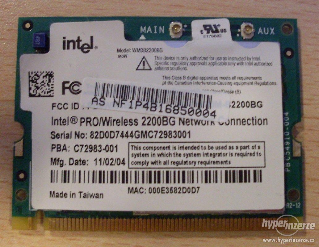 Intel Wireless 2200BG Mini PCI - bazar - Hyperinzerce.cz