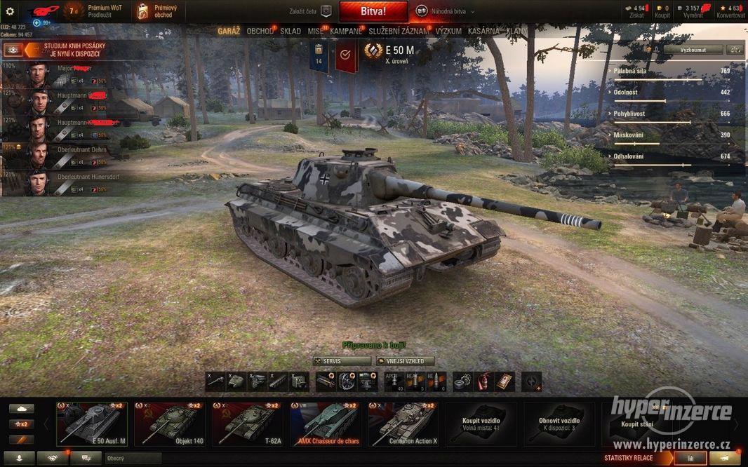 World of tanks top účet wn8 1970 - bazar - Hyperinzerce.cz