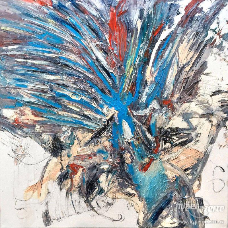 80x80, moderní, umění, malba, malba, obraz, dar, abstrakt - bazar ...