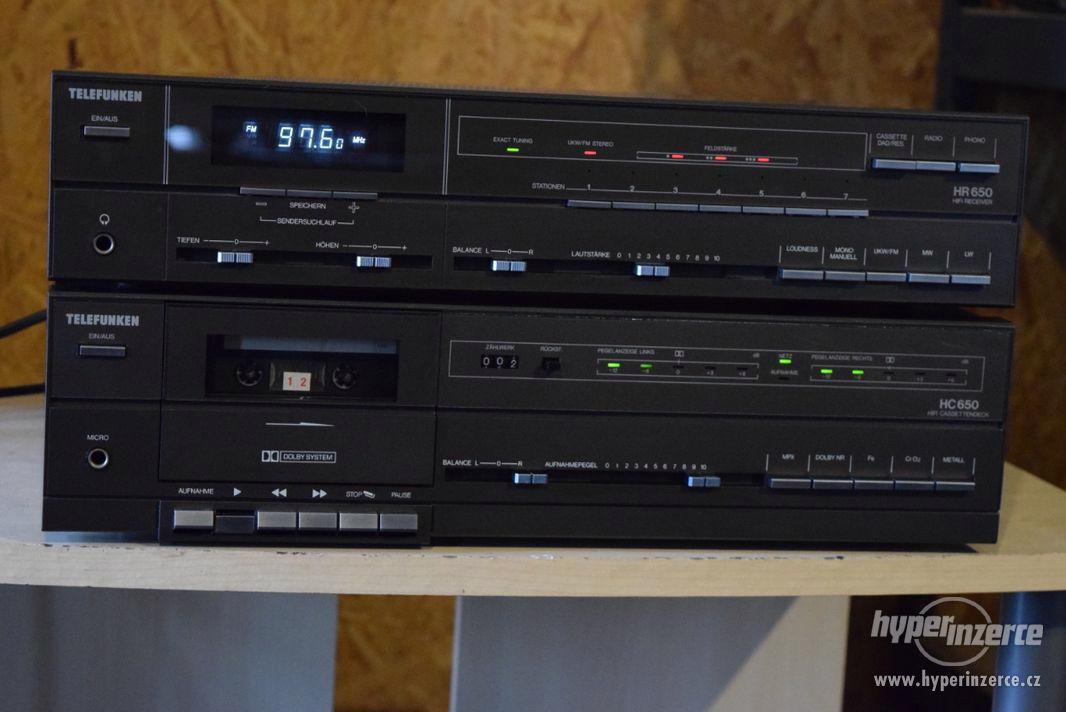 TELEFUNKEN HR650 + HC650 RECEIVER + TAPE DECK !! - bazar - Hyperinzerce.cz