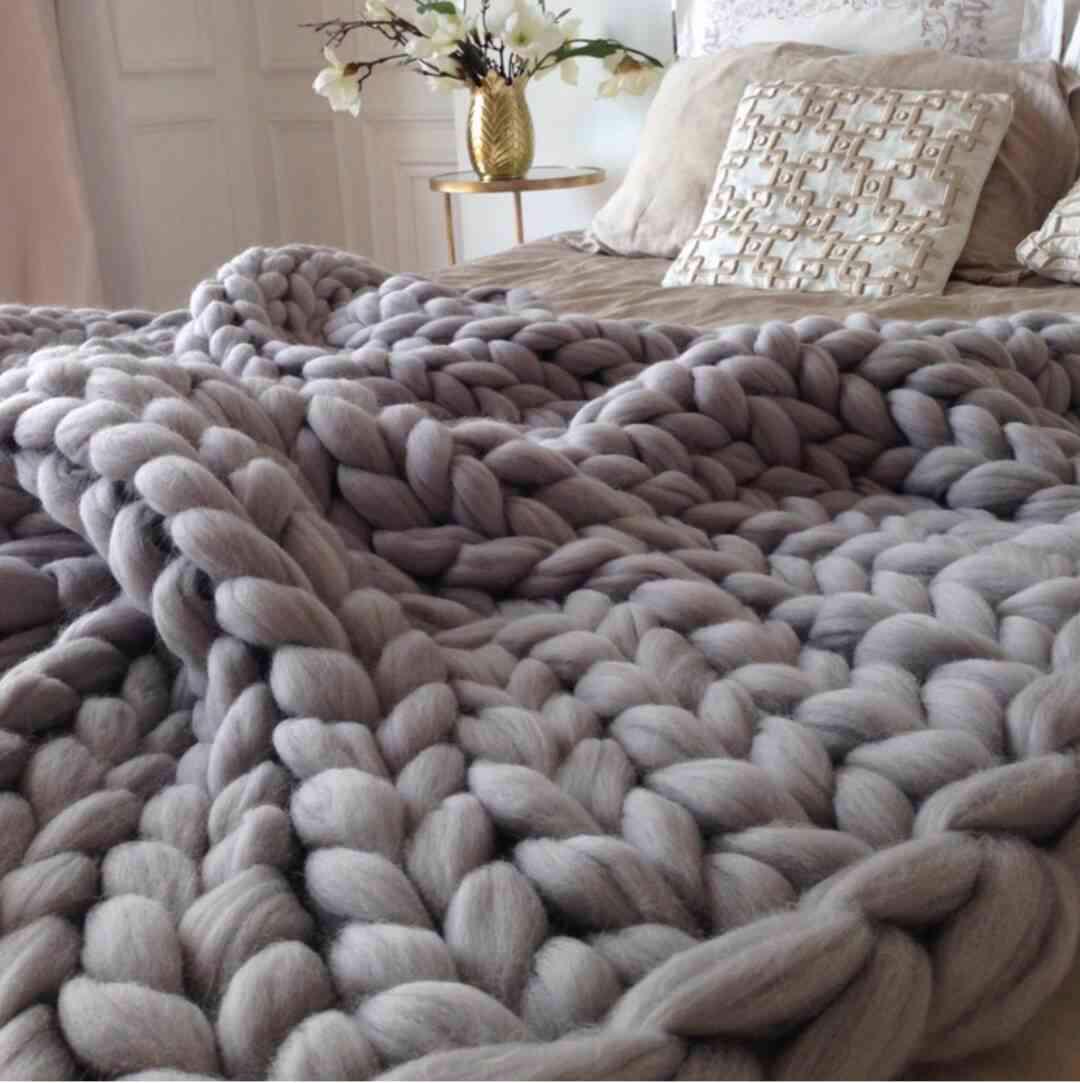 Ručně pletené deky z Merino vlny - bazar - Hyperinzerce.cz