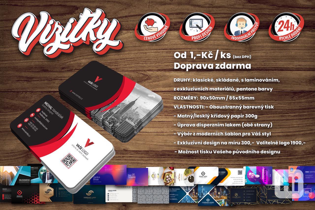 VIZITKA 1000x + logo na vizitku volitelně - bazar - Hyperinzerce.cz