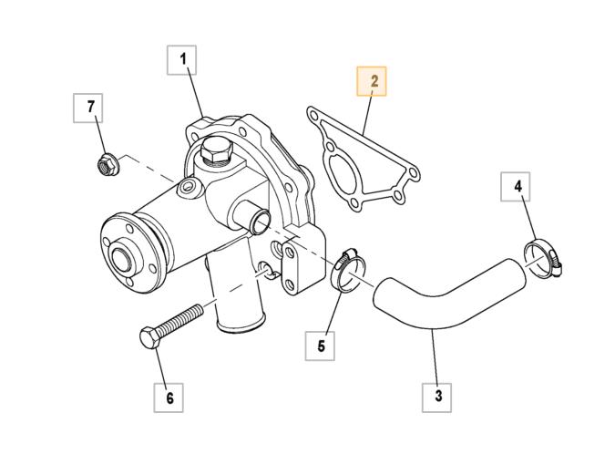 TESNĚNÍ K PUMPĚ / JCB 3CX 4CX - 02/631336 - bazar - Hyperinzerce.cz